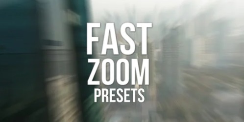 دانلود پریست پریمیر افکت زوم Fast Zoom