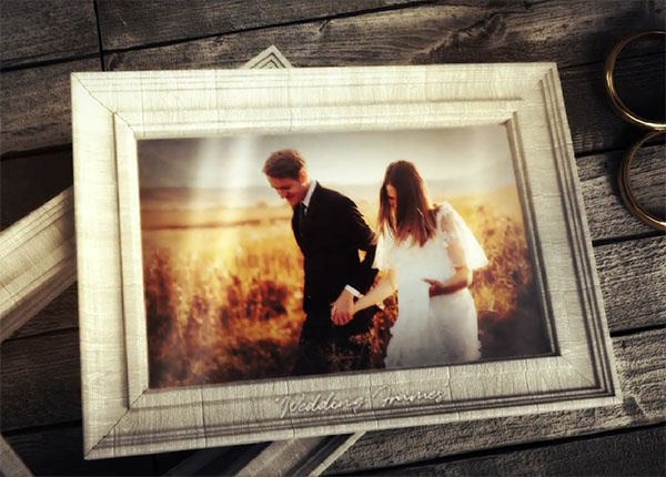 دانلود پروژه افتر افکت اسلایدشو عروسی با قاب عکس