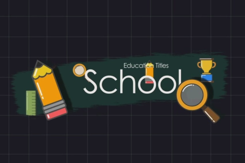 پروژه افتر افکت تایتل های مدرسه School Education Titles