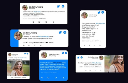 دانلود پروژه آماده افتر افکت نمایش توییت ها Tweets Pack