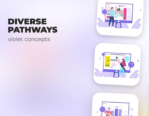 پروژه آماده افتر افکت موشن گرافیک Diverse Pathways