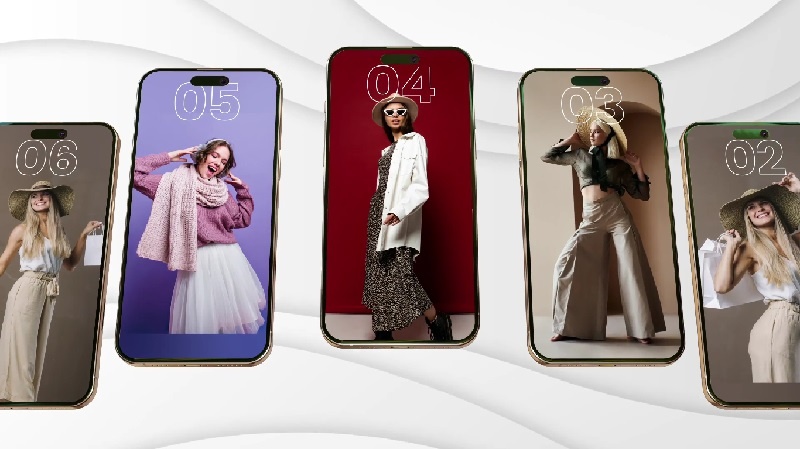 پروژه افتر افکت موکاپ موبایل با اسلایدر کاروسل Phone Carousel Mockup